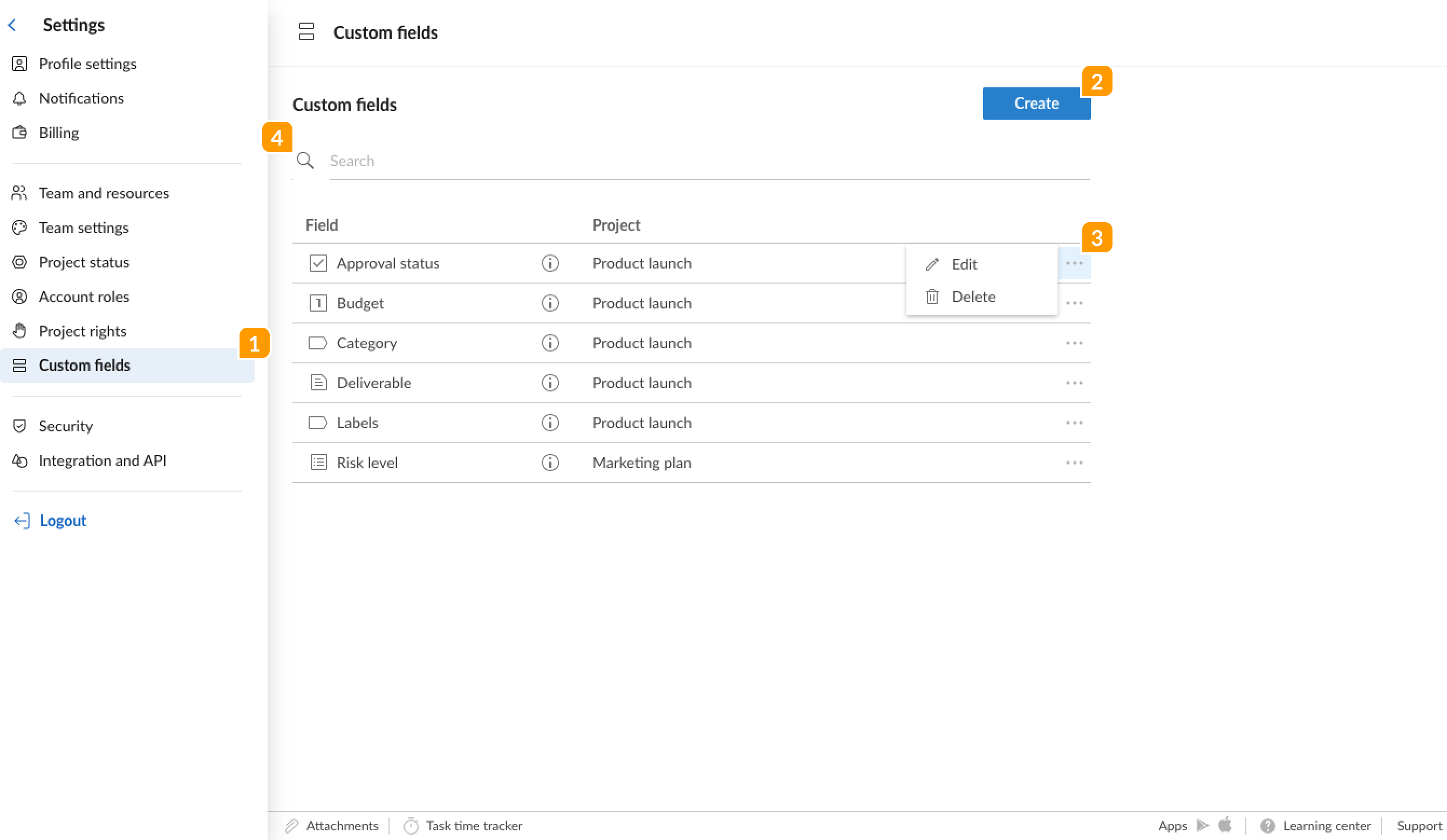 Custom fields – GanttPRO Knowledge Base