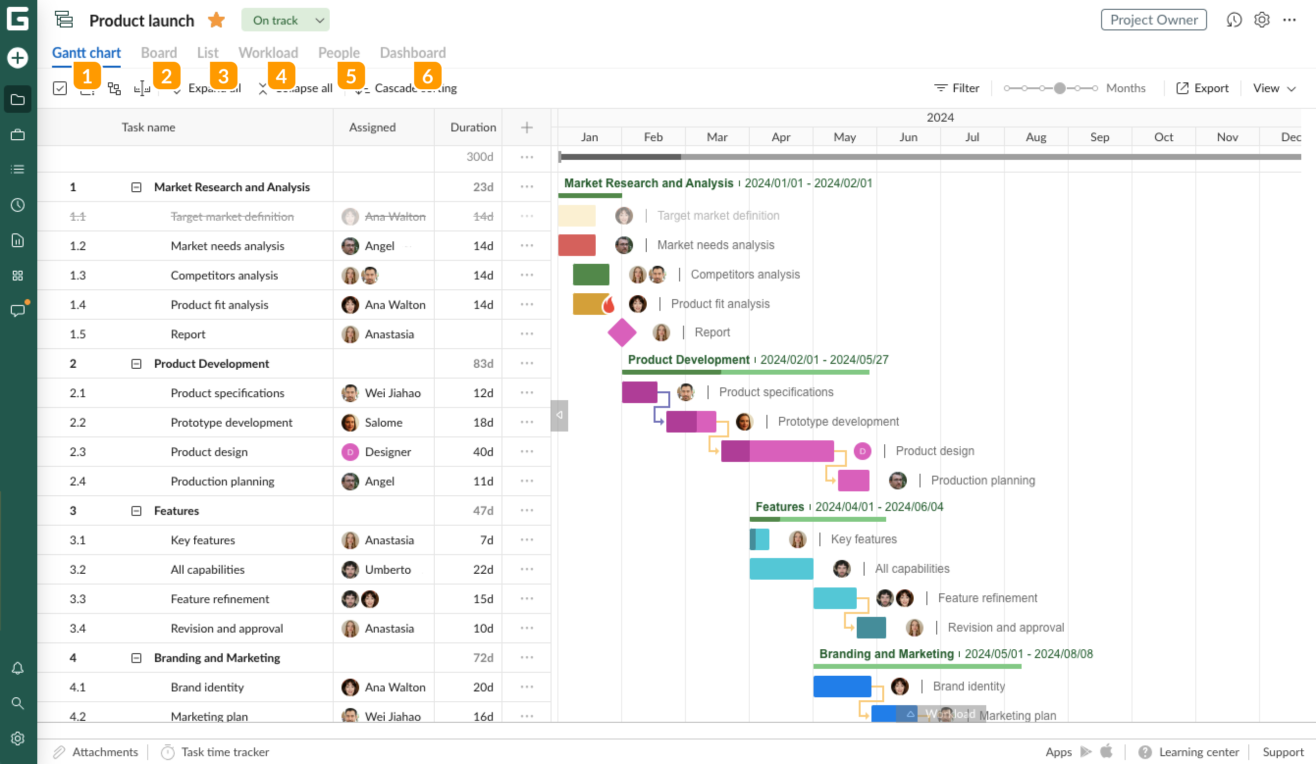 GanttPRO's interface – GanttPRO Knowledge Base