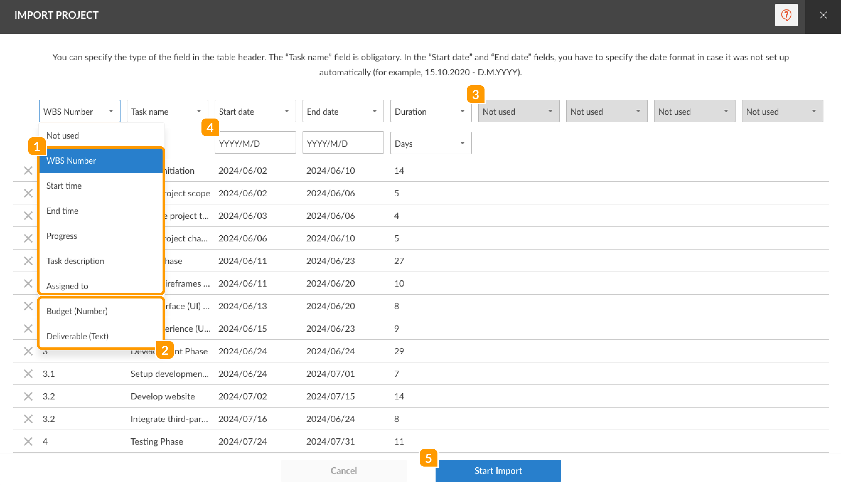 Importing from Excel – GanttPRO Knowledge Base